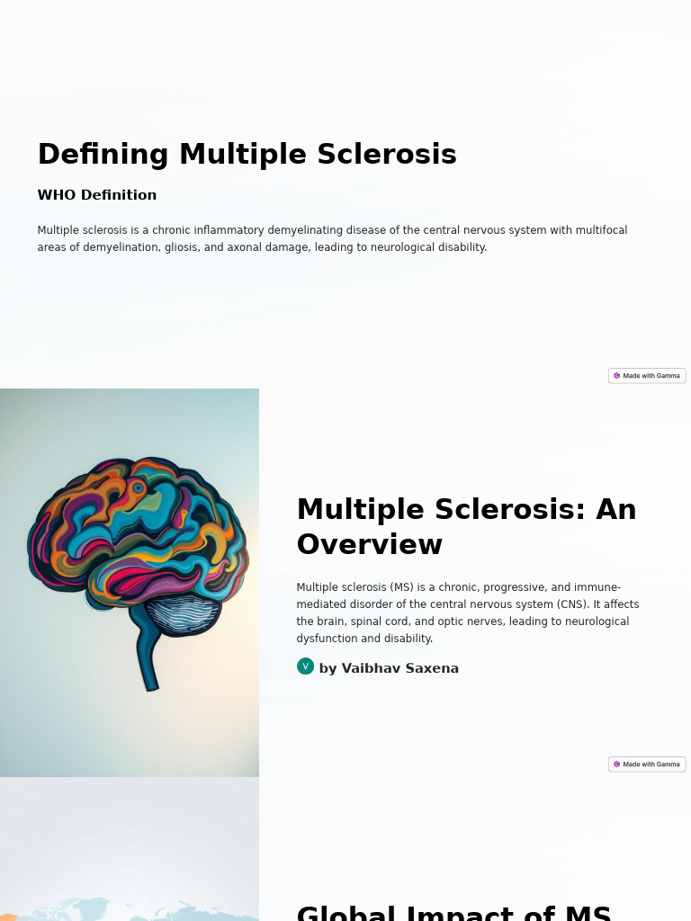 Defining Multiple Sclerosis | PDF