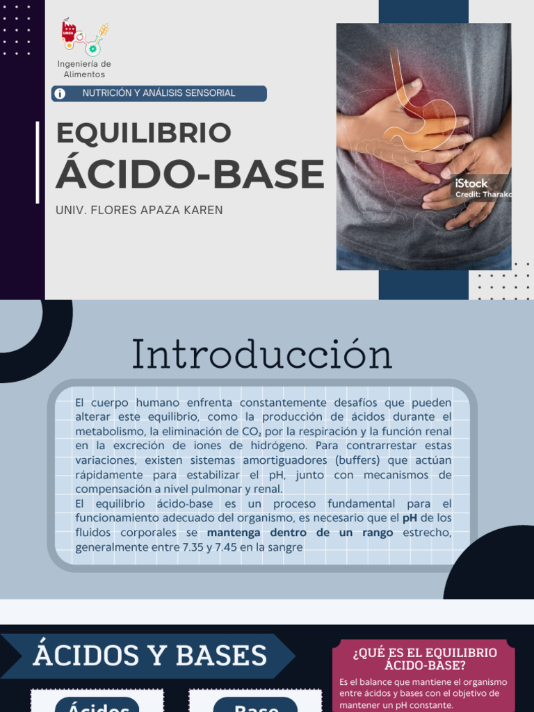 Equilibrio Acido-Base | PDF | Solución tampón | Sangre