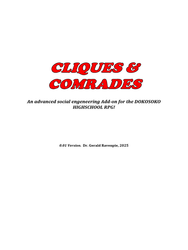Dokosoko HIgh School - 04 - Cliques&Comrades (Ver 0.01) | PDF | Role ...