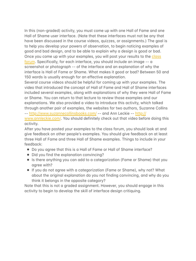 Hall of Shame Vs Fame | PDF