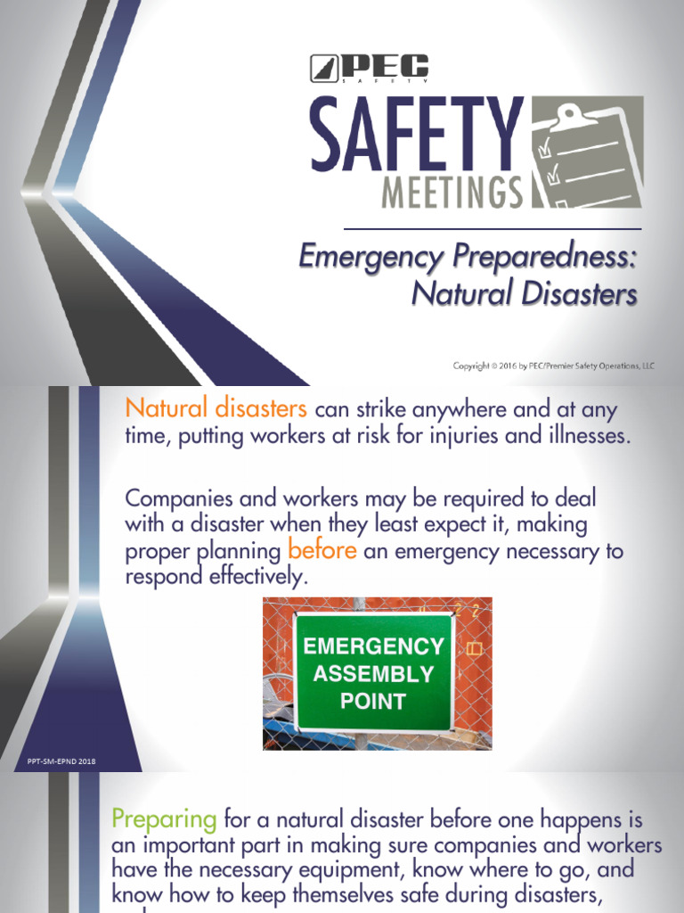 Emergency Preparedness for Natural Disasters | PDF | Tropical Cyclones ...