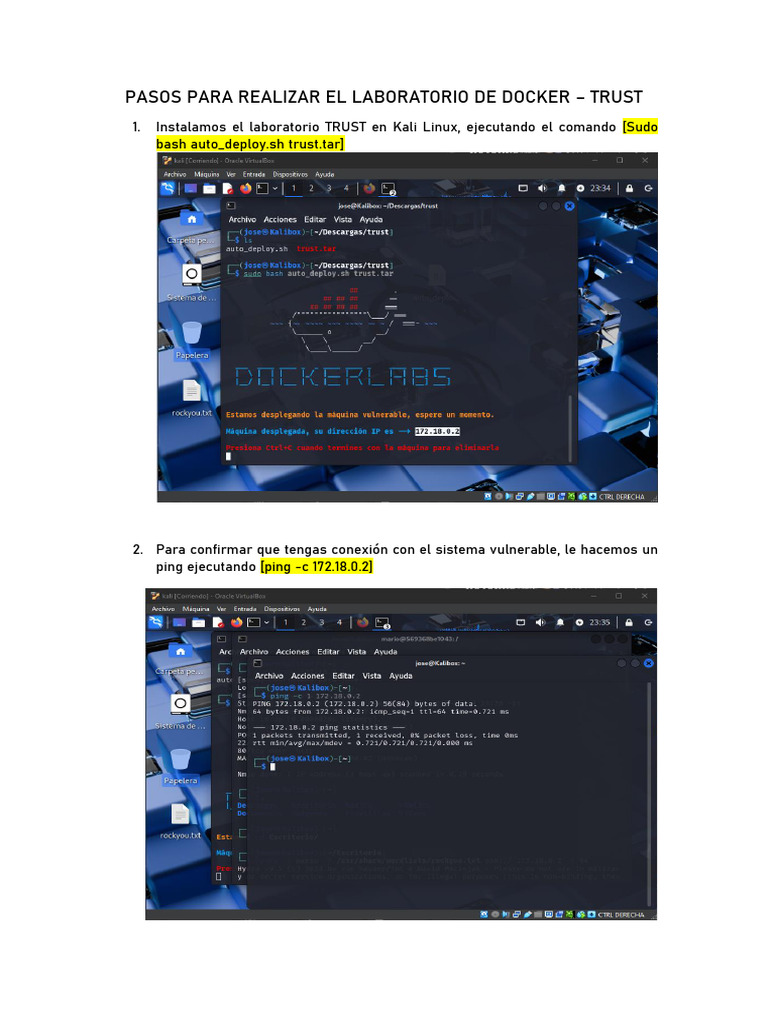 PASOS PARA REALIZAR EL LABORATORIO DE DOCKER | PDF