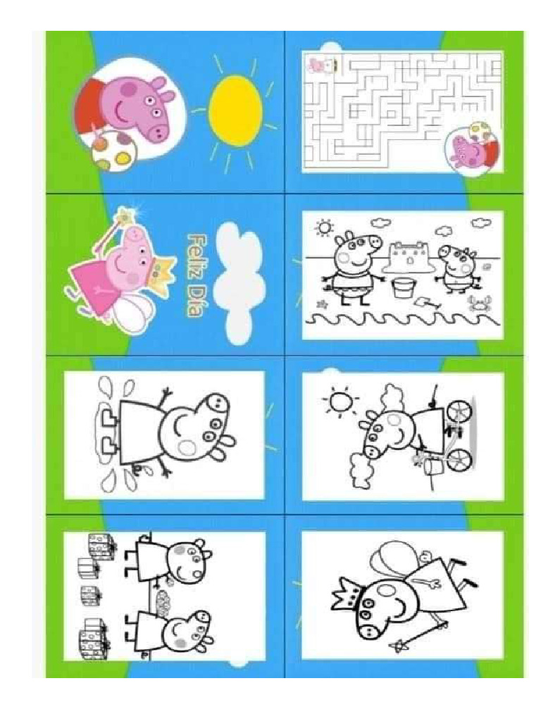 Mini Libro para Pintar de Pepa | PDF