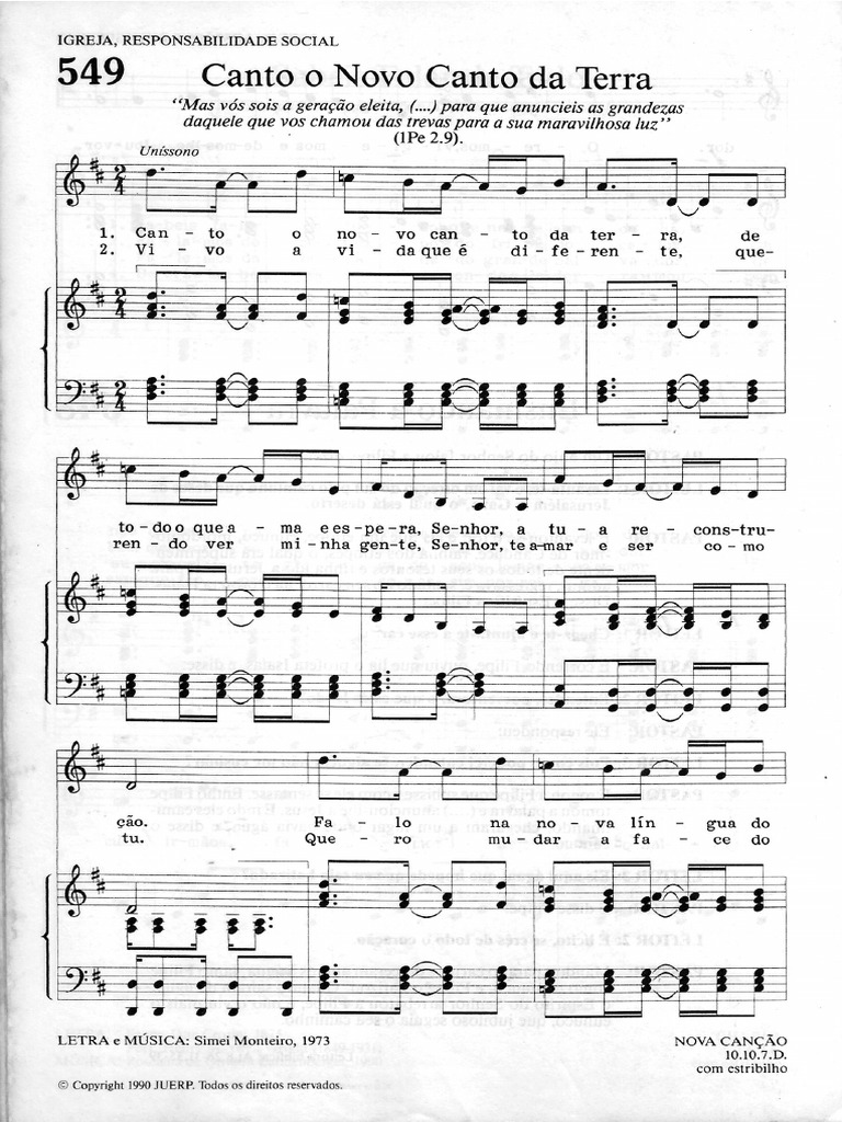 Canto o Novo Canto | PDF
