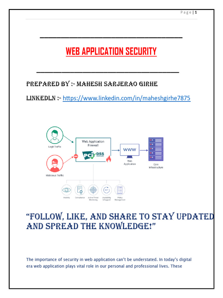 Web - Application - Security | PDF | Security | Computer Security