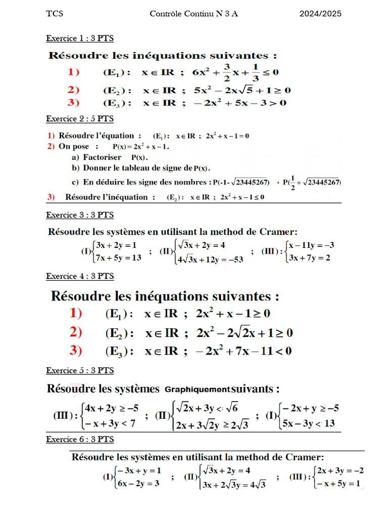 CC3 A TCS 1sem Bien | PDF
