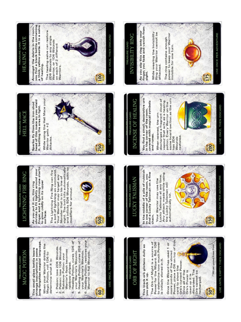 WHQ Cards - Core - Treasure | PDF
