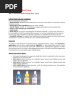 Slide Method for Blood Grouping | PDF | Blood Type | Serology