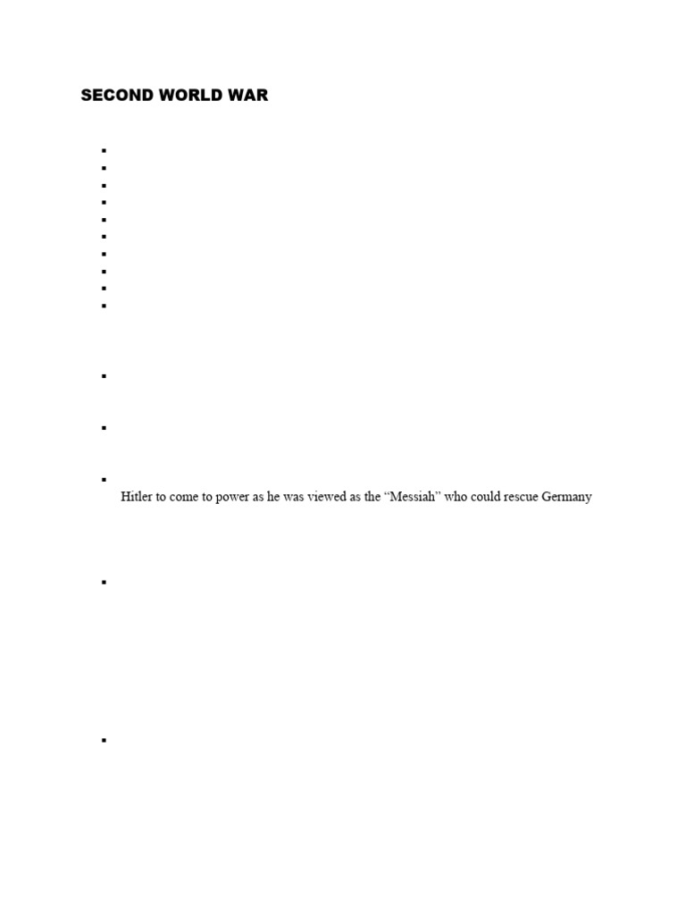Causes of WWII: Key Aggressors and Events | PDF | Nazi Germany | World ...