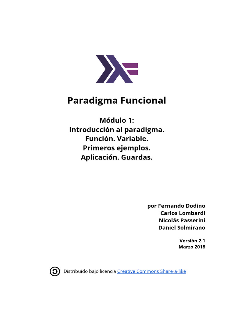 Funcional - Módulo 1_ Introducción. Función. Variable. Primeros ejemplos. Aplicación. Guardas ...
