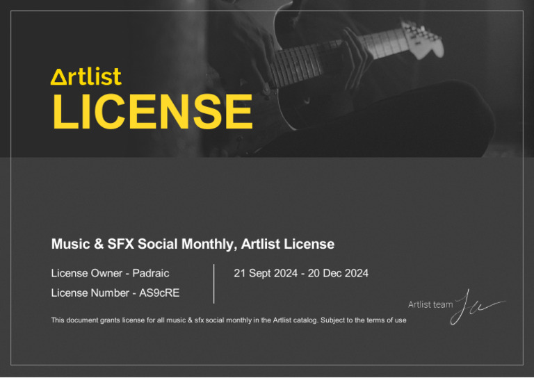 License_AS9cRE - 2024-2024 | PDF