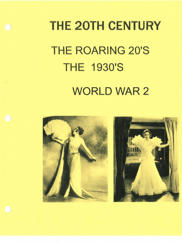 1920s, 30s and WWII Booklet | PDF