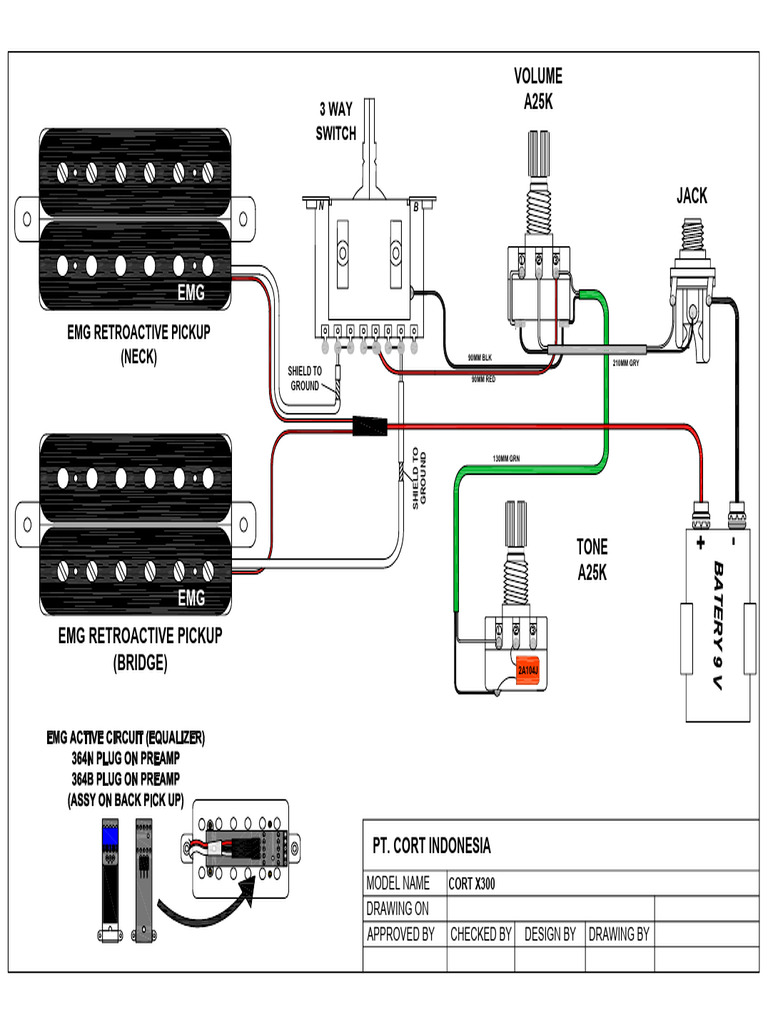Cort Guitar Wiring Diagrams