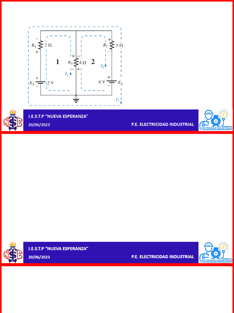 Sesión 9_Análisis de Mallas | PDF | Corriente eléctrica | voltaje