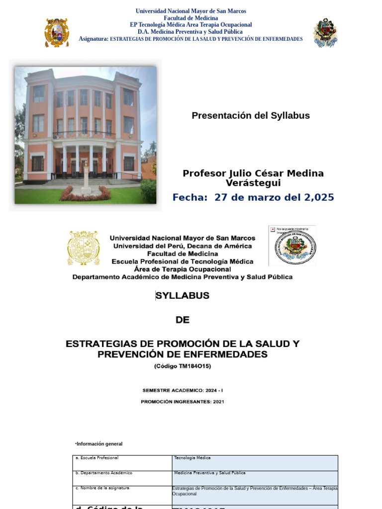 Presentación Syllabus EPP 2025 | PDF | Moodle | Aprendizaje