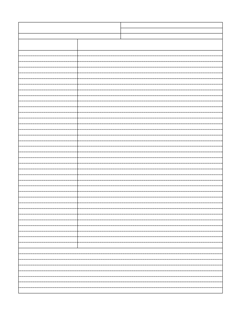 Cornell Note Page Blank | PDF