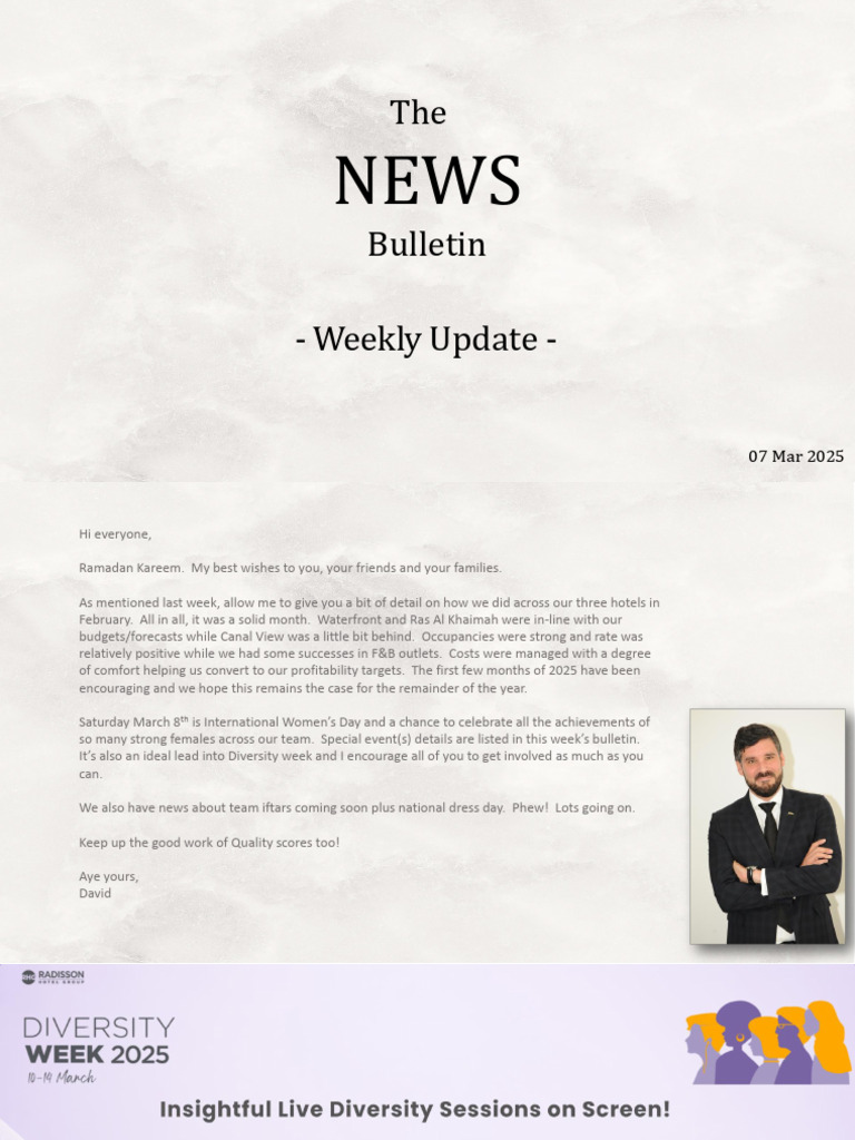Weekly Bulletin 07-03-25-1 | PDF