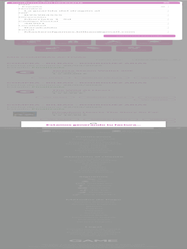 GAME - Es - Zona de Socios - Mis Reservas | PDF