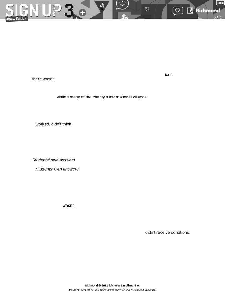 Unit 2 Test A & B Answer Key | PDF