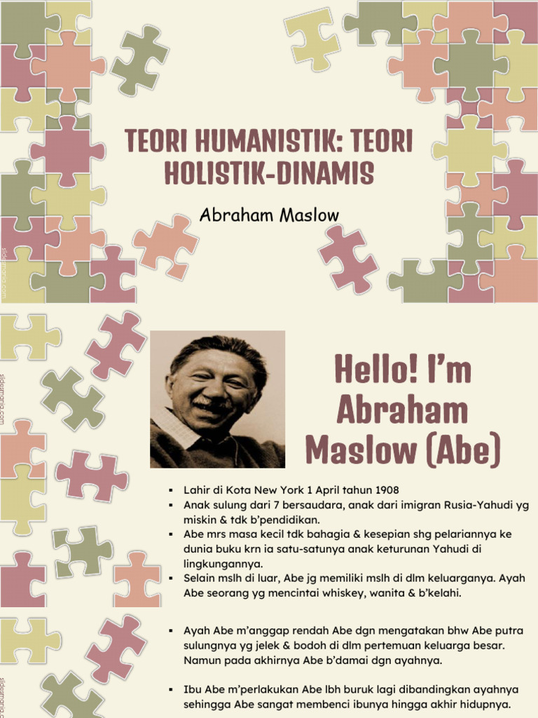 Teori Humanistik Abraham Maslow | PDF