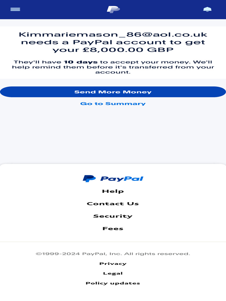 PayPal Send Money Success | PDF
