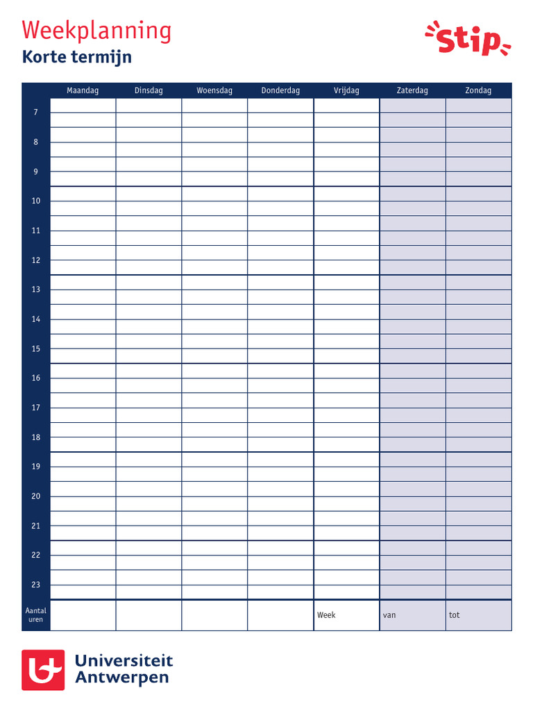 Week Planning | PDF
