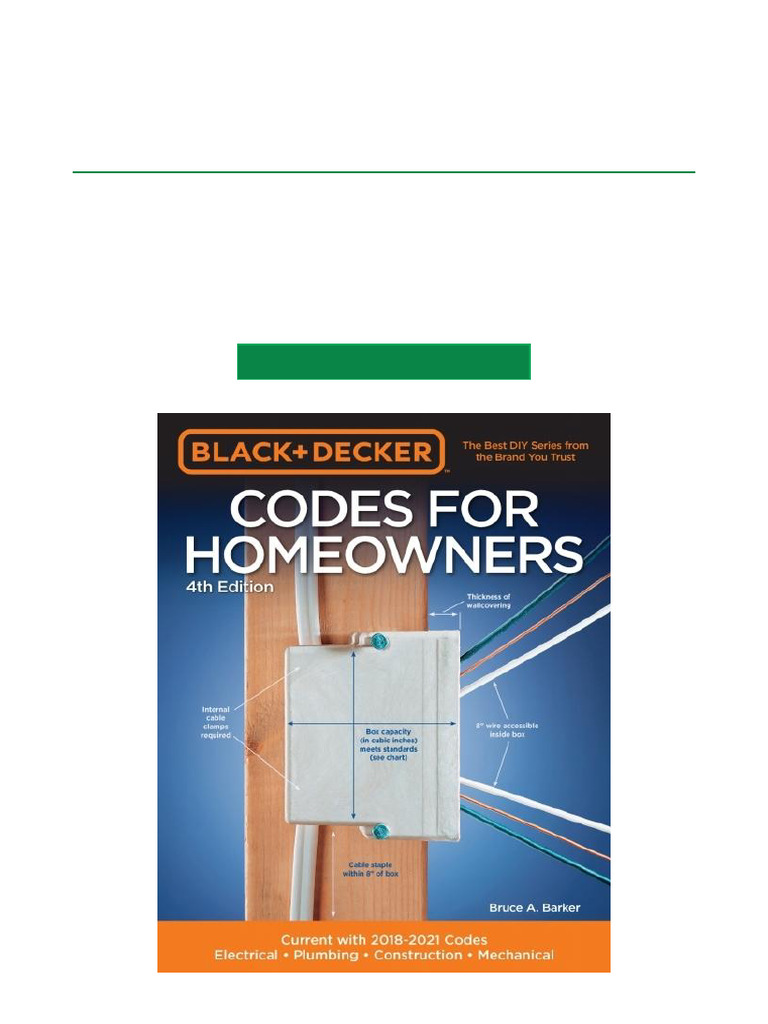 Black & Decker Codes For Homeowners 4th Edition Current With 2018 2021 ...