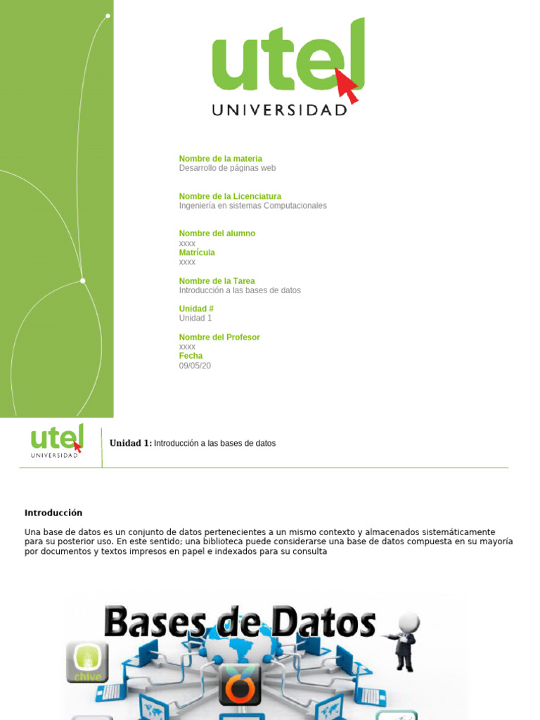 Bases de Datos Actividad Semana 1 | PDF | Bases de datos | Servidor SQL de Microsoft