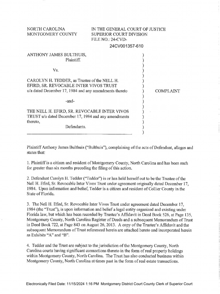 24CV001357-610 (1) | PDF | Deed | Contractual Term