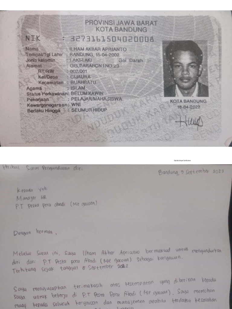 Pengunduran Diri Ilham Akbar | PDF