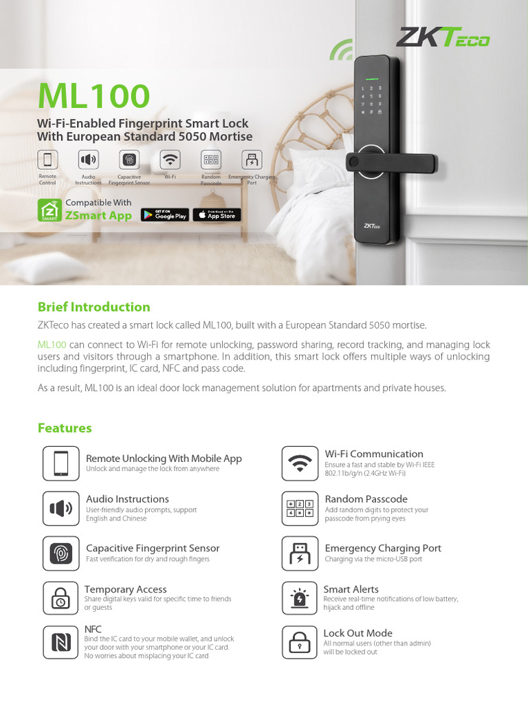 ML100 Datasheet 20230915 | PDF | Smart Card | Wi Fi