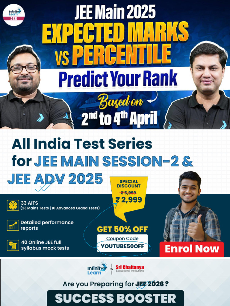 JEE Main 2025 Percentile Analysis | PDF