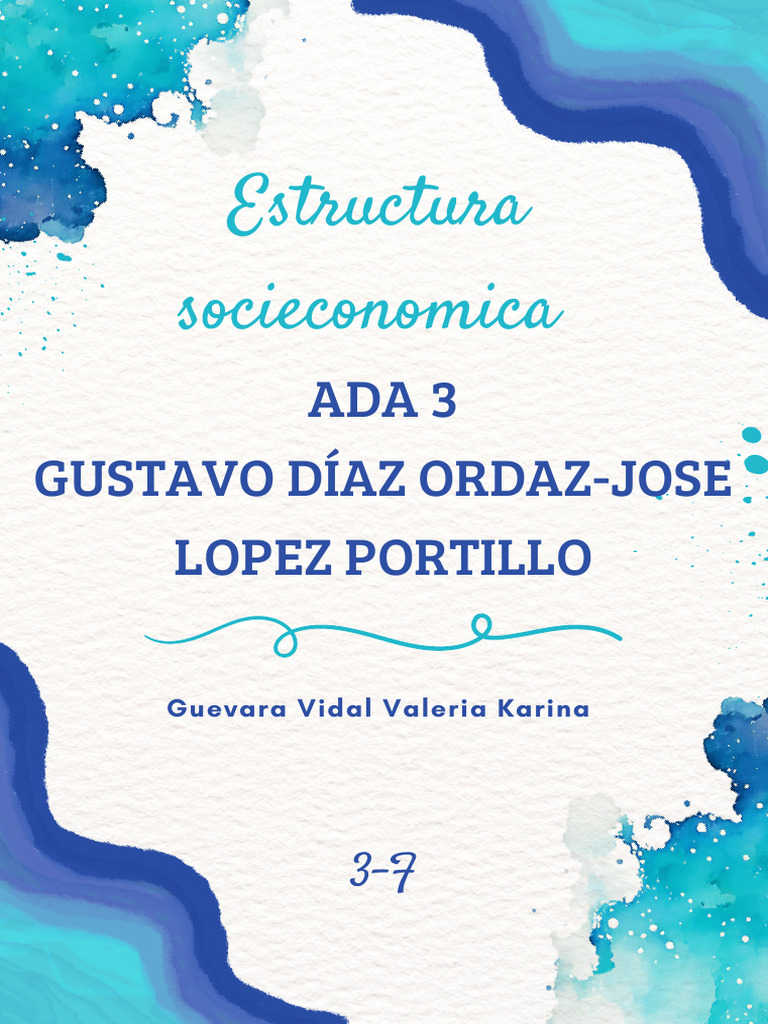 Documento A4 Portada Carátula de Proyecto de Arte y Creatividad Acuarelas Orgánico Azul y ...