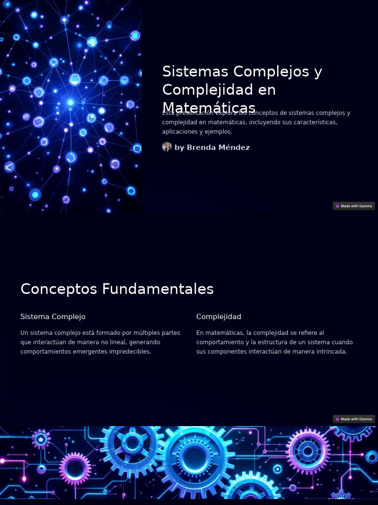 Sistemas Complejos y Complejidad en Matemáticas | PDF | Sistema | Complejidad