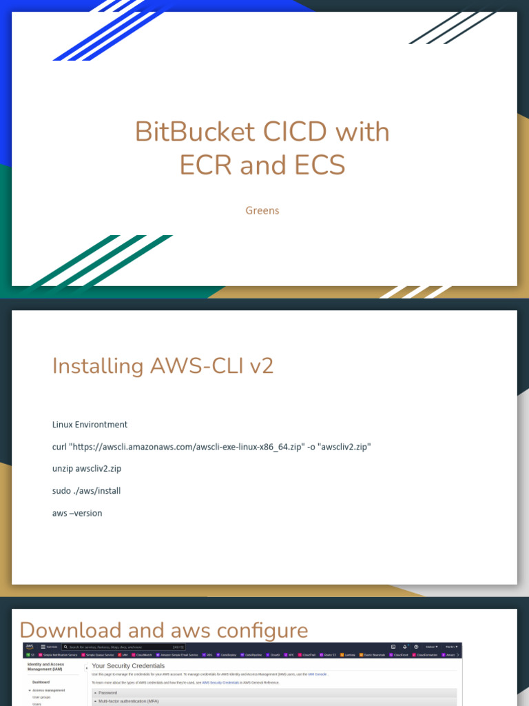 BitBucket CICD with ECR and ECS | PDF
