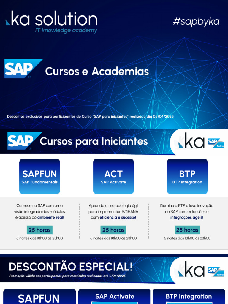 Cursos e Academias SAP para Iniciantes | PDF