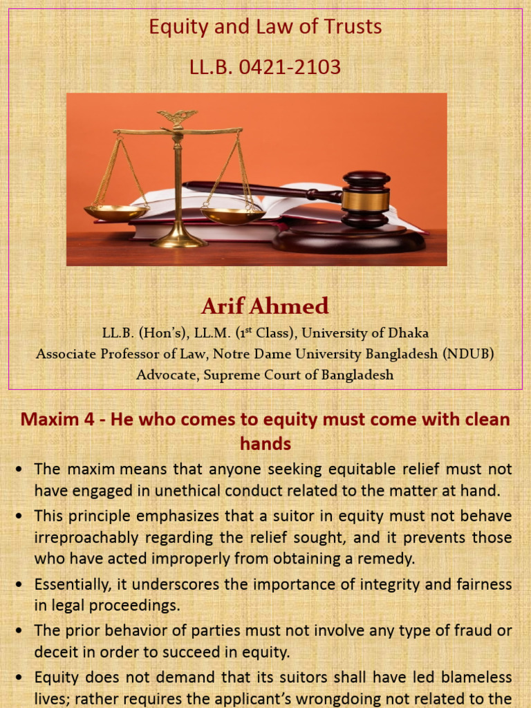 Lecture 7 8 | PDF | Laches (Equity) | Equity (Law)