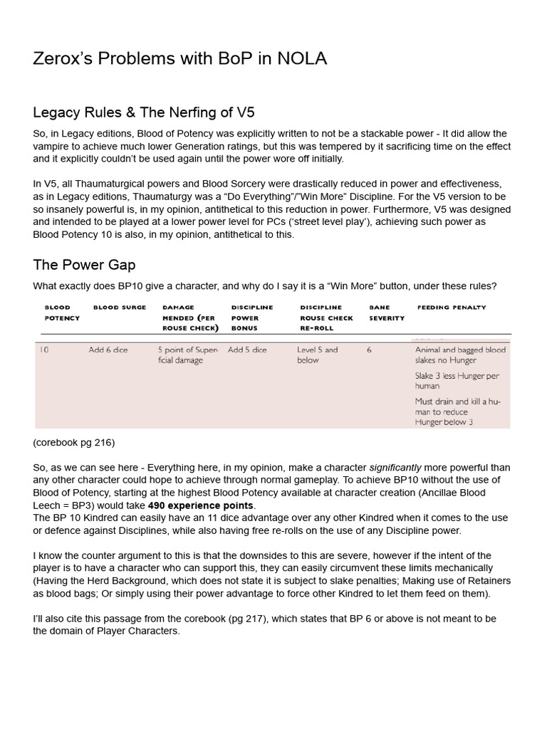 Zerox’s Problems with BoP in NOLA | PDF