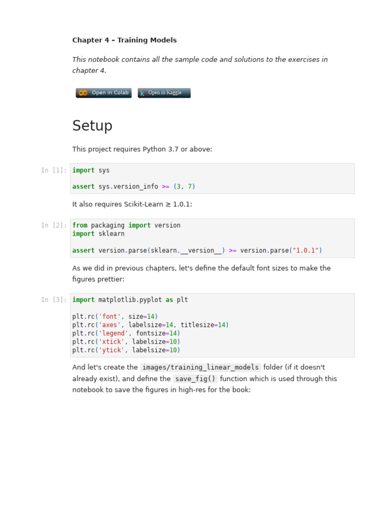 04_training_linear_models | PDF | Mathematical Optimization | Linear Regression
