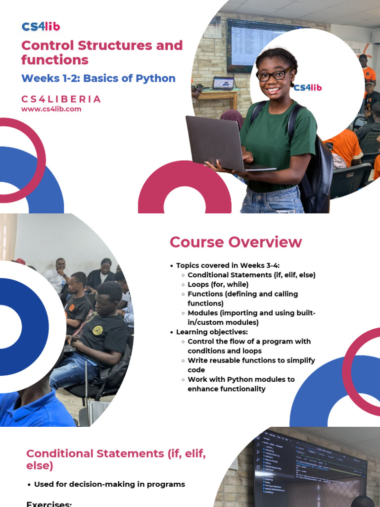 CS Liberia Python Basics (Week 2-3) | PDF