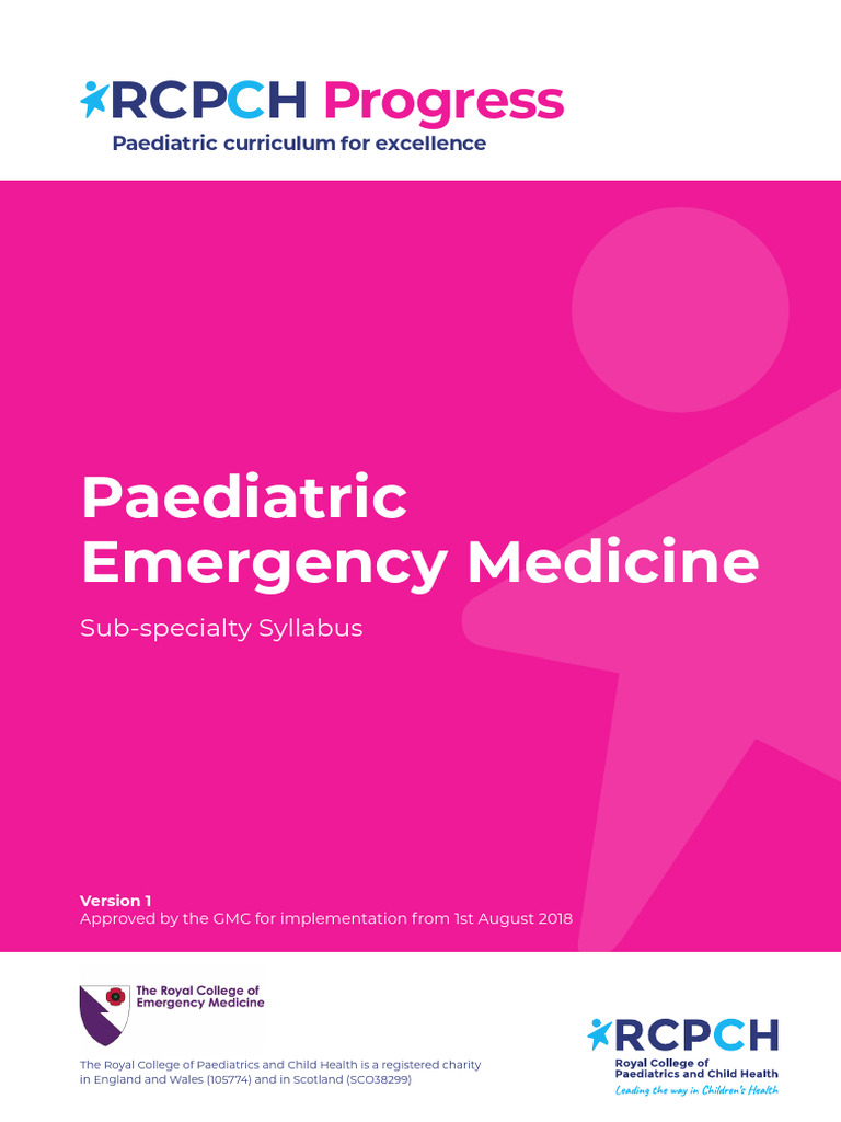 Paediatric Emergency Medicine Syllabus | PDF | Curriculum | Cbrn Defense