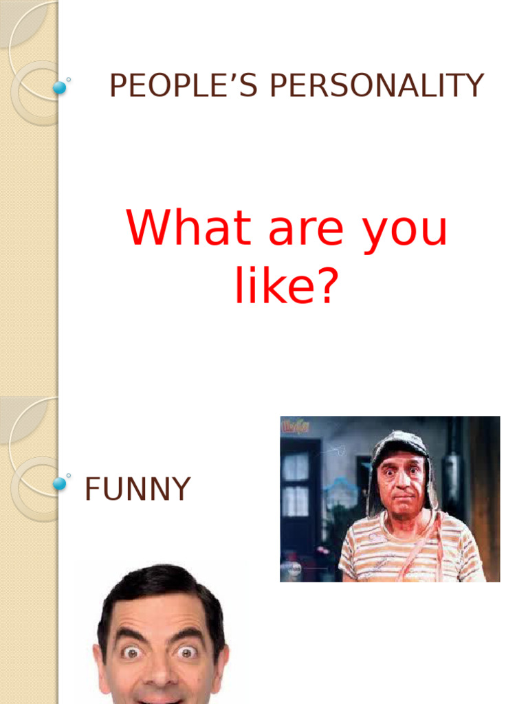 Peoples Personality Flashcards Picture Description Exercises Picture D ...