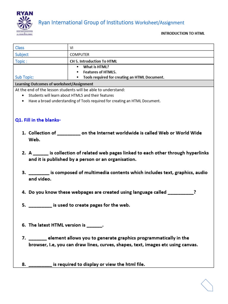 CH 5. Introduction To HTML - Ic727849 | PDF
