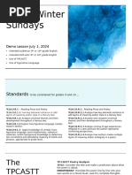 TPCASTT Handout | PDF | Poetry