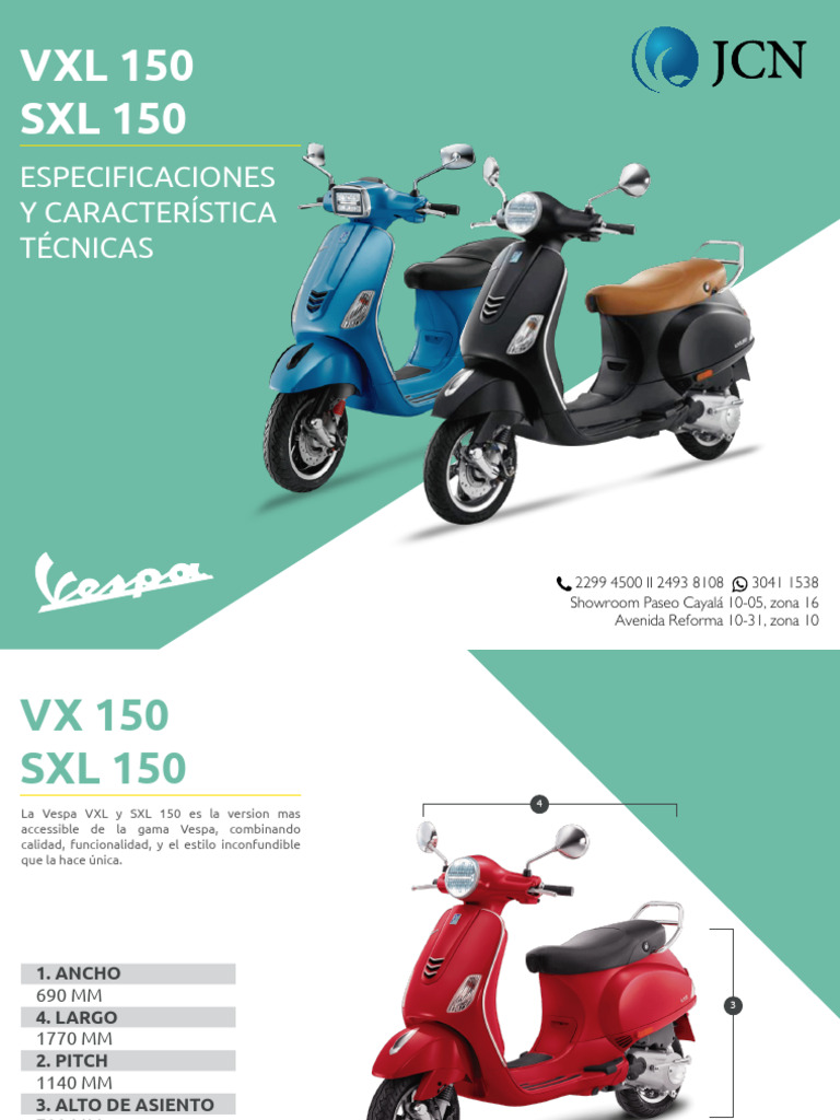 Vespa VXL SXL 150 - Catalogo | PDF