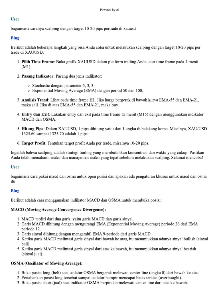 Forex Strategi Macd, Sesi, Pair. | PDF