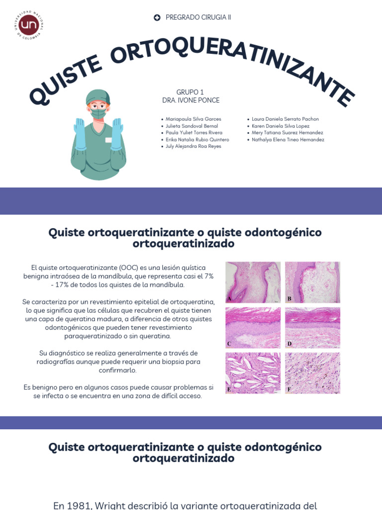 QUISTE ORTOQUERATINIZANTE | PDF | Epitelio | Biopsia