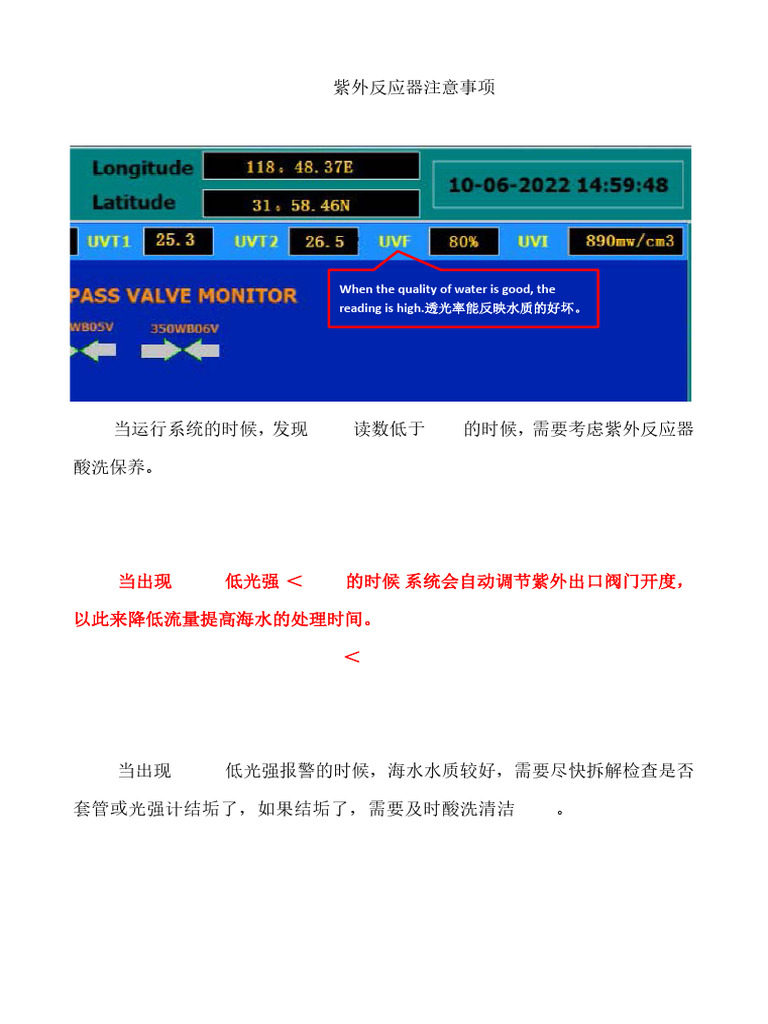 3.紫外使用注意事项-Precautions for UV Reactor Usage | PDF