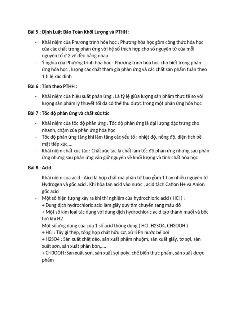 Khái niệm hóa gk2 | PDF