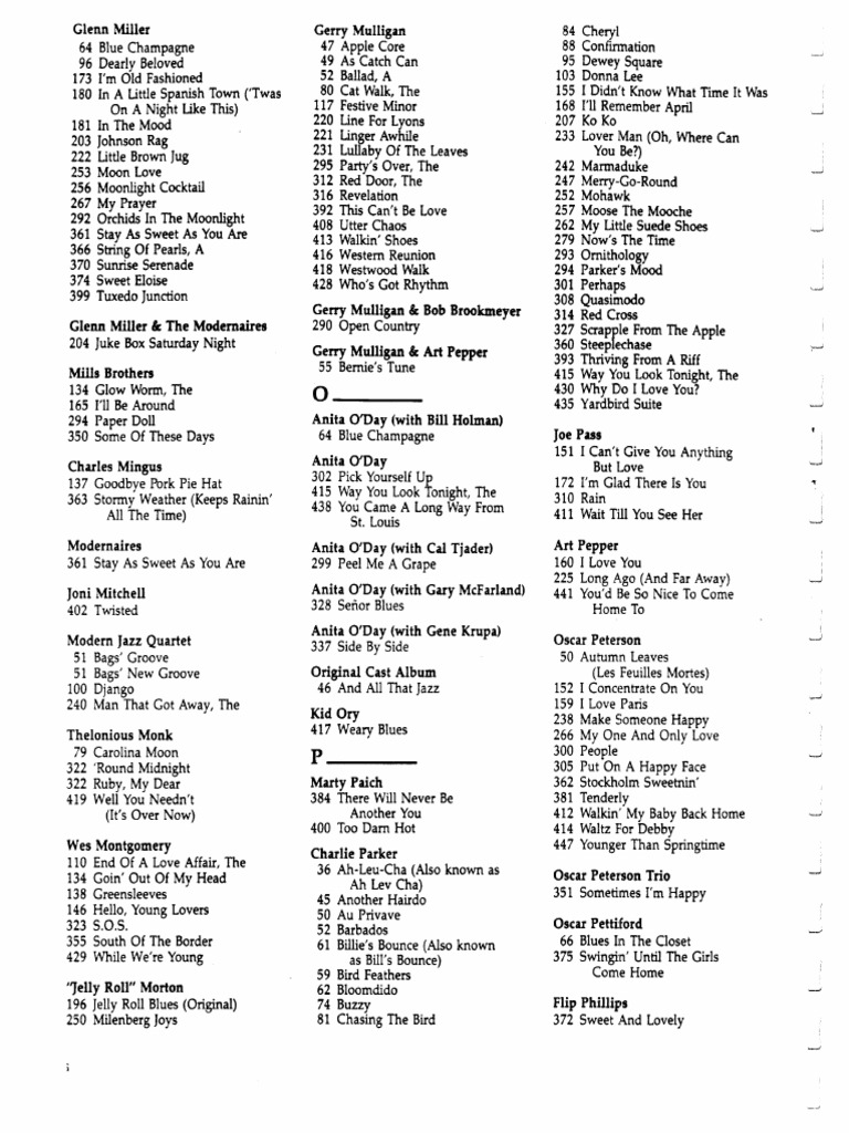 Fake Book Jazz-15 | PDF
